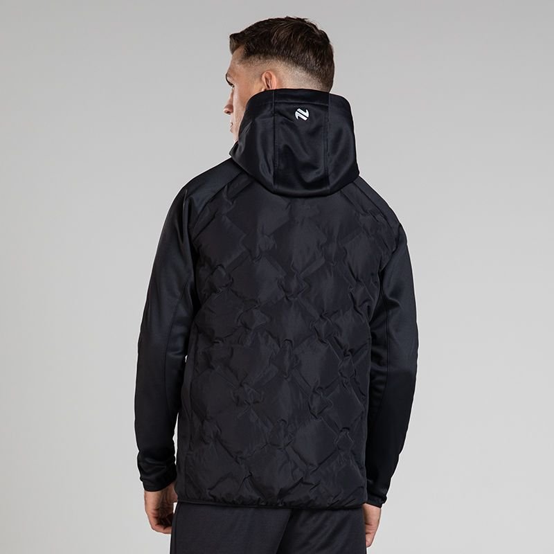 Vortex Lightweight Hooded Padded Jacket Black - The Kerry GAA Store